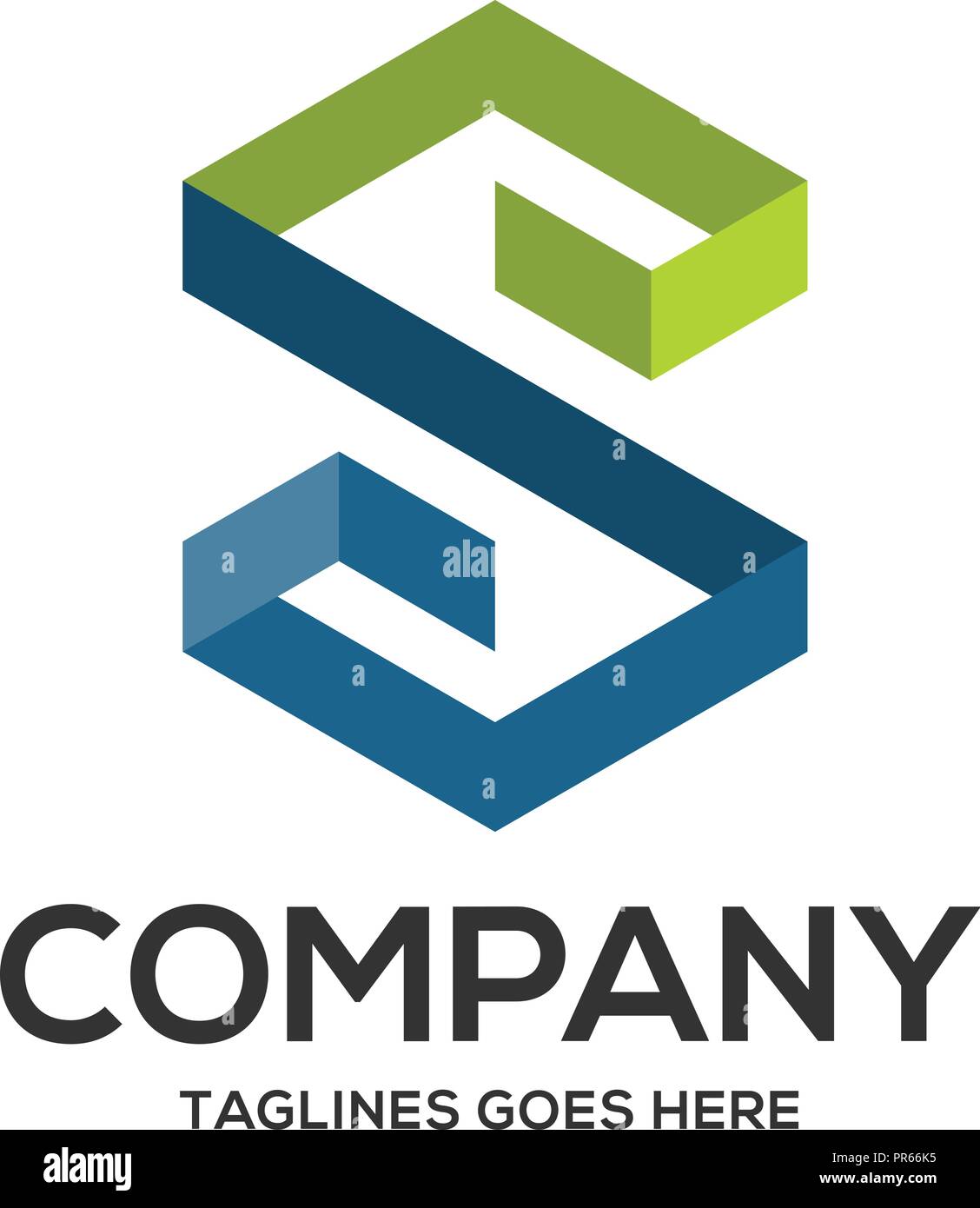 Simple and clean flat design of letter S logo vector template Stock ...