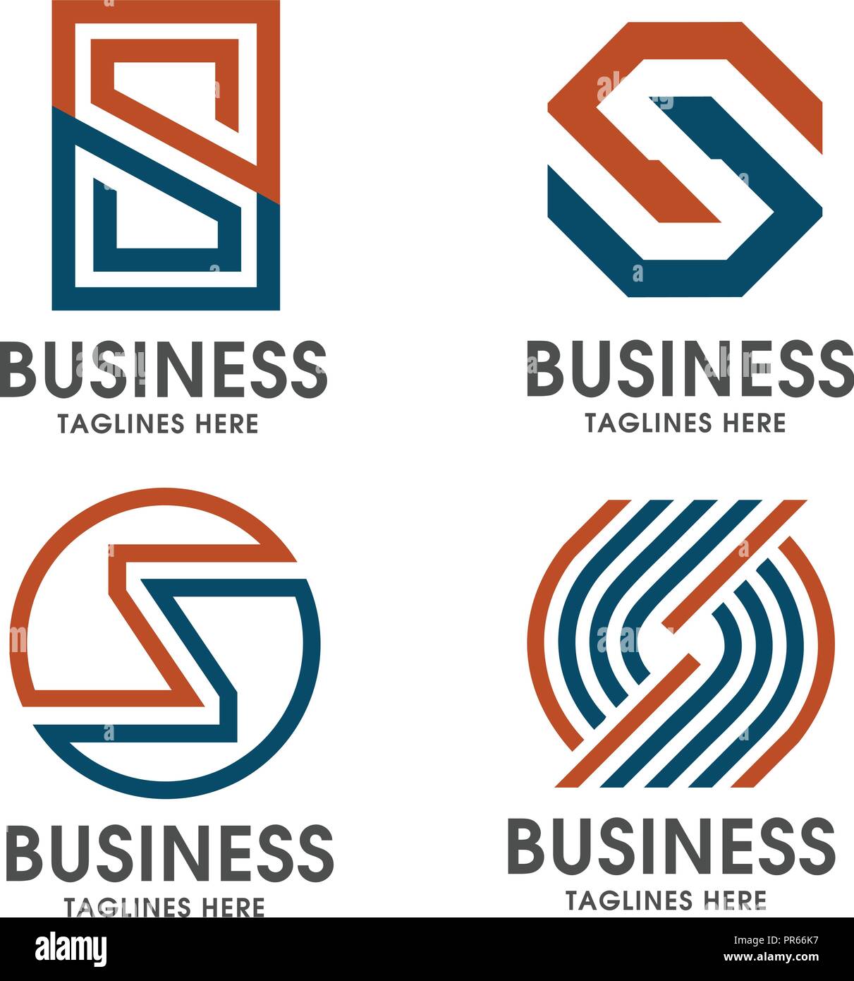 Letter S Logo template vector design logo set, modern Letter S Logo set ...