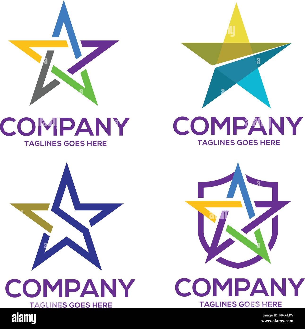 Star logos hi-res stock photography and images - Alamy