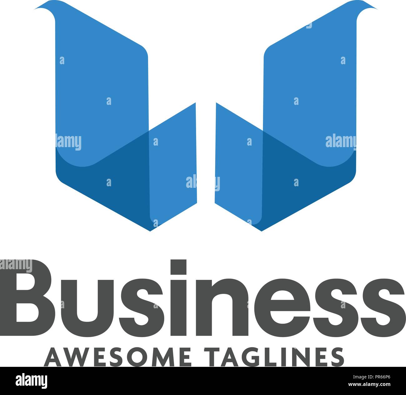 W letter trend isometric logo design vector illustration template ...