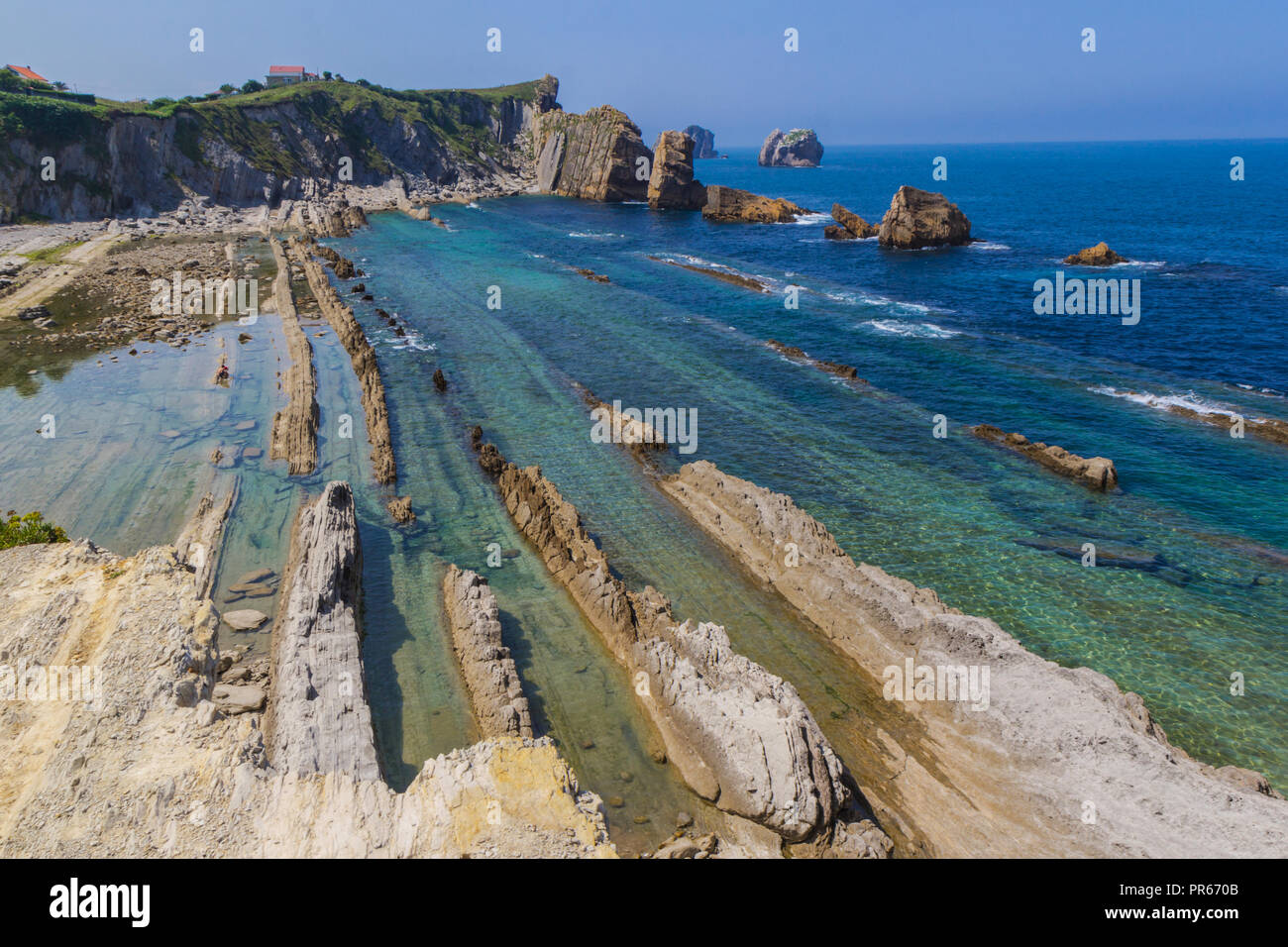 Arnia coast and Arnia beach.Santander. Cantabria. Spain Stock Photo - Alamy