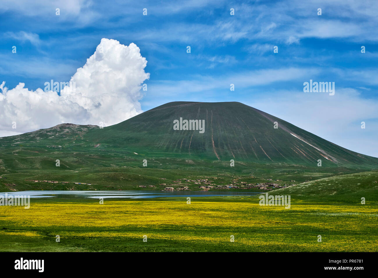 Armenia, Gegharkunik province, Sevan Lake, volcano Stock Photo - Alamy