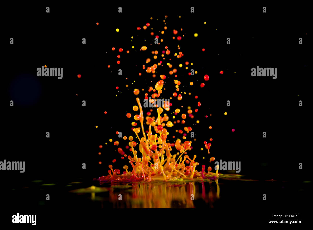 Red ink paint abstract hi-res stock photography and images - Alamy