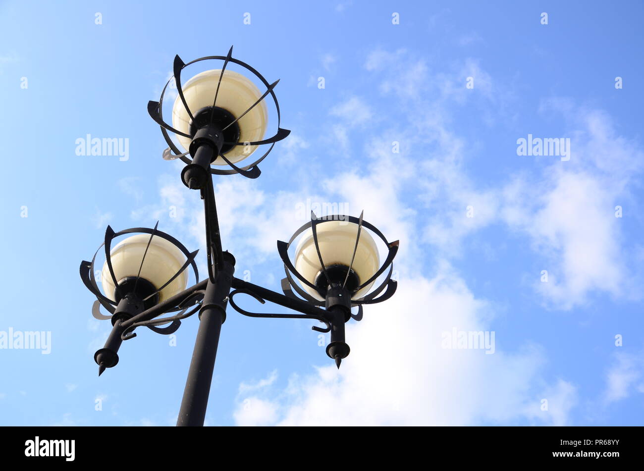 Street LED Lighting Technology. Light Pole Closeup Stock Photo - Alamy