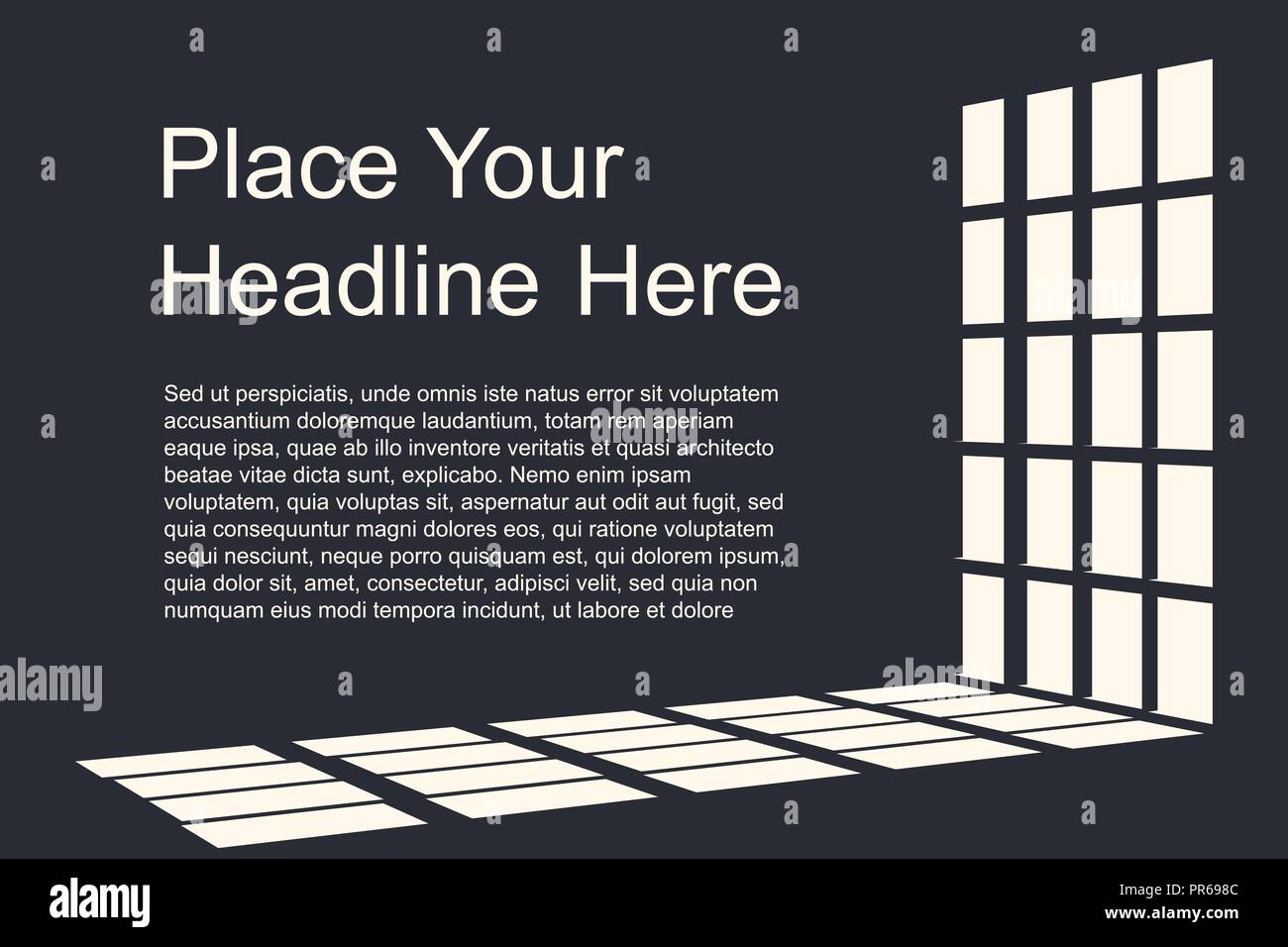 Night office windows Stock Vector Images - Alamy