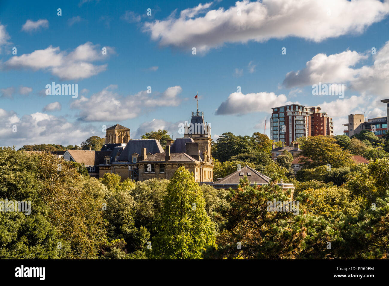 Bournemouth Town Hall elevated view Stock Photo - Alamy