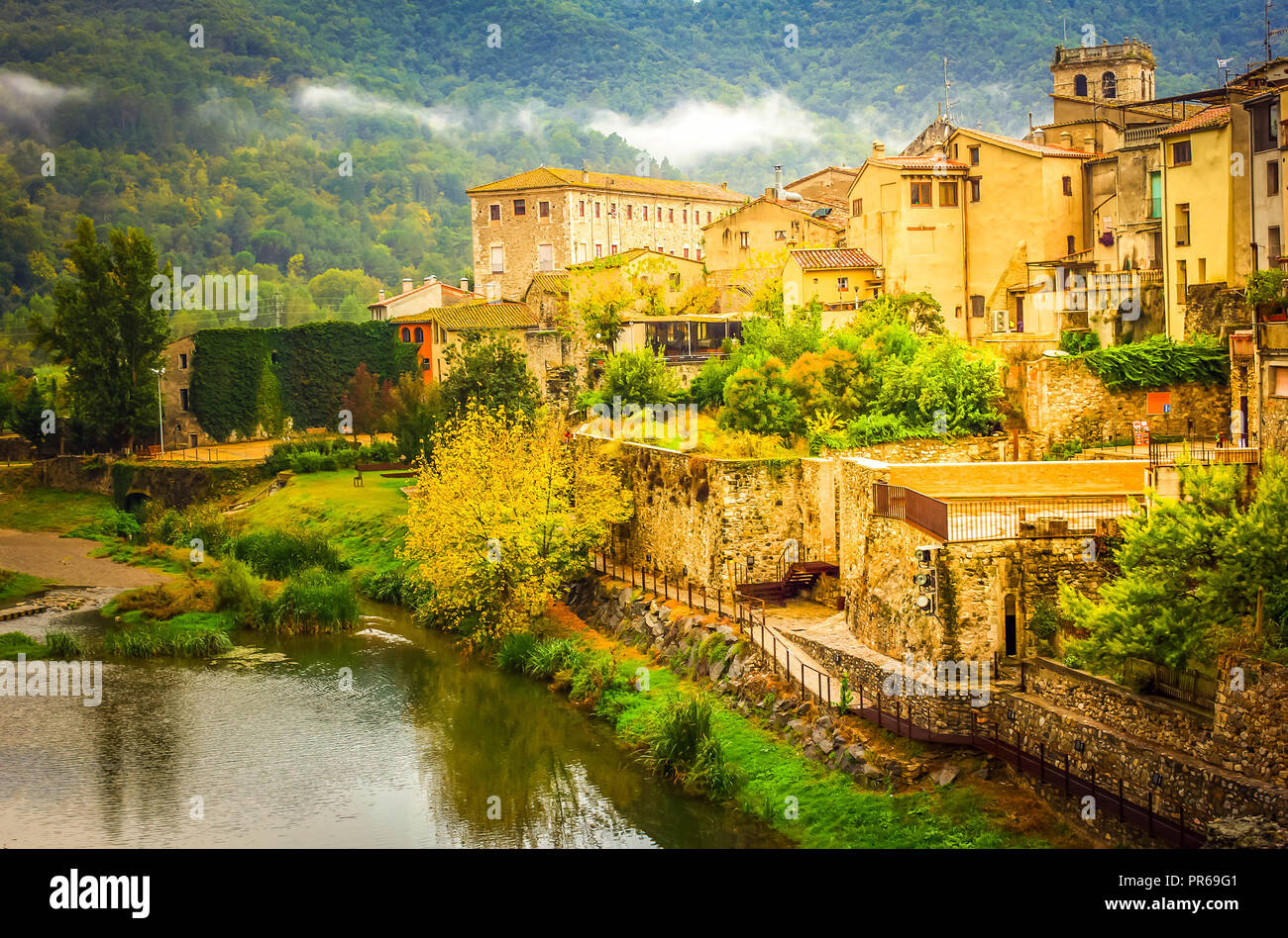 Medieval Besalu, Spain Stock Photo - Alamy