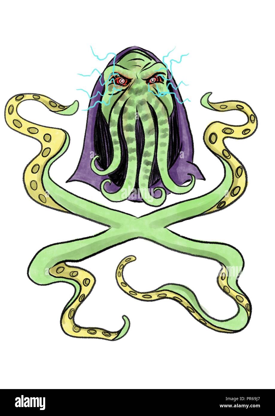 the old god illustration Stock Photo - Alamy