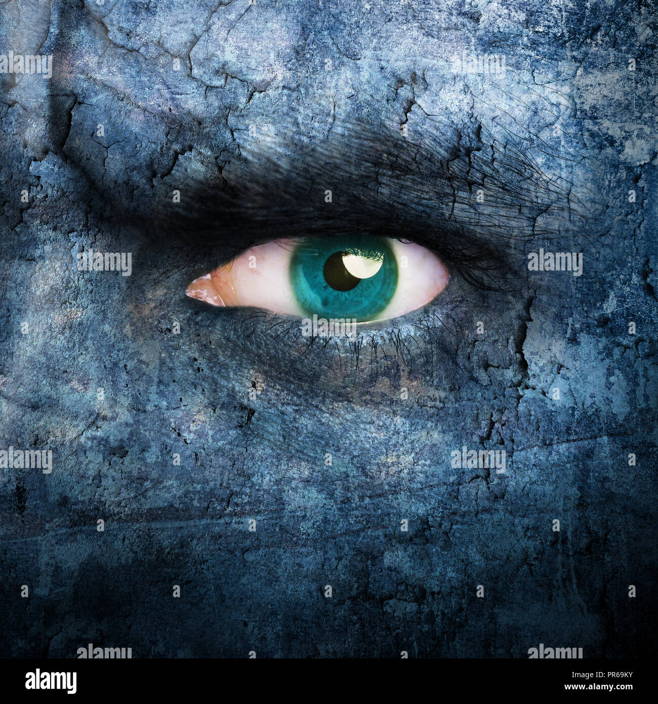 Textured human face close up Stock Photo - Alamy