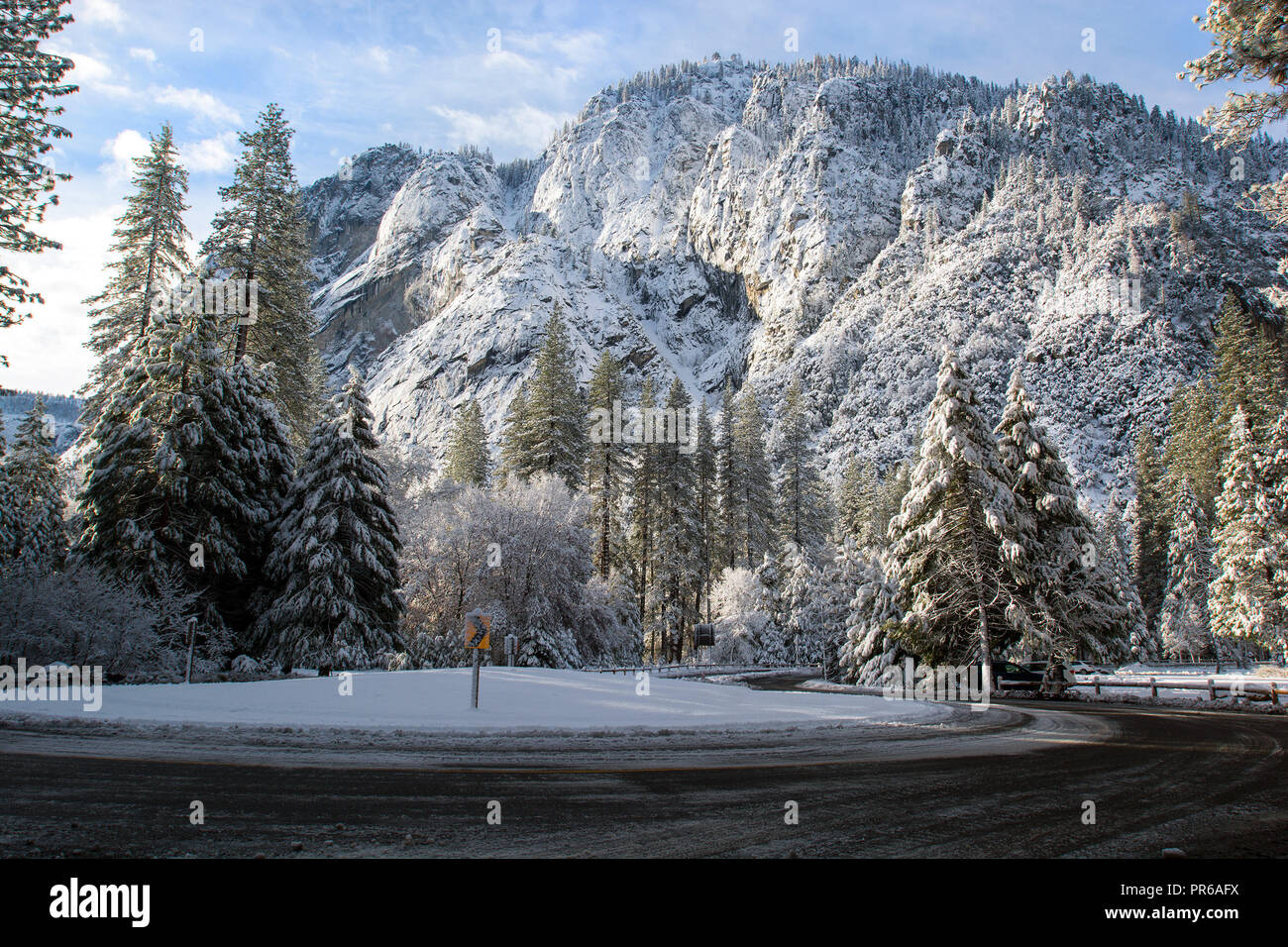 Yosemite Valley. Winter Stock Photo - Alamy
