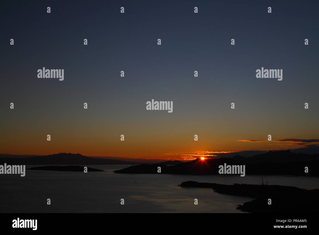 Sunset At Bodrum in Turkey Stock Photo - Alamy