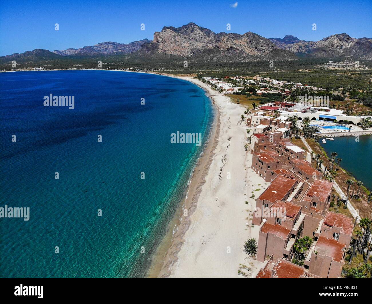 Beach. Bay of San Carlos, Sonora, Mexico. Gulf of California. Sea of ...