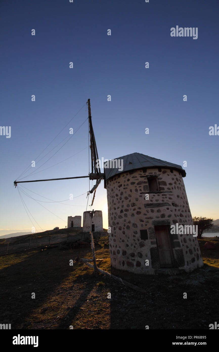An Abandoned Windmill In Bodrum Stock Photo - Alamy