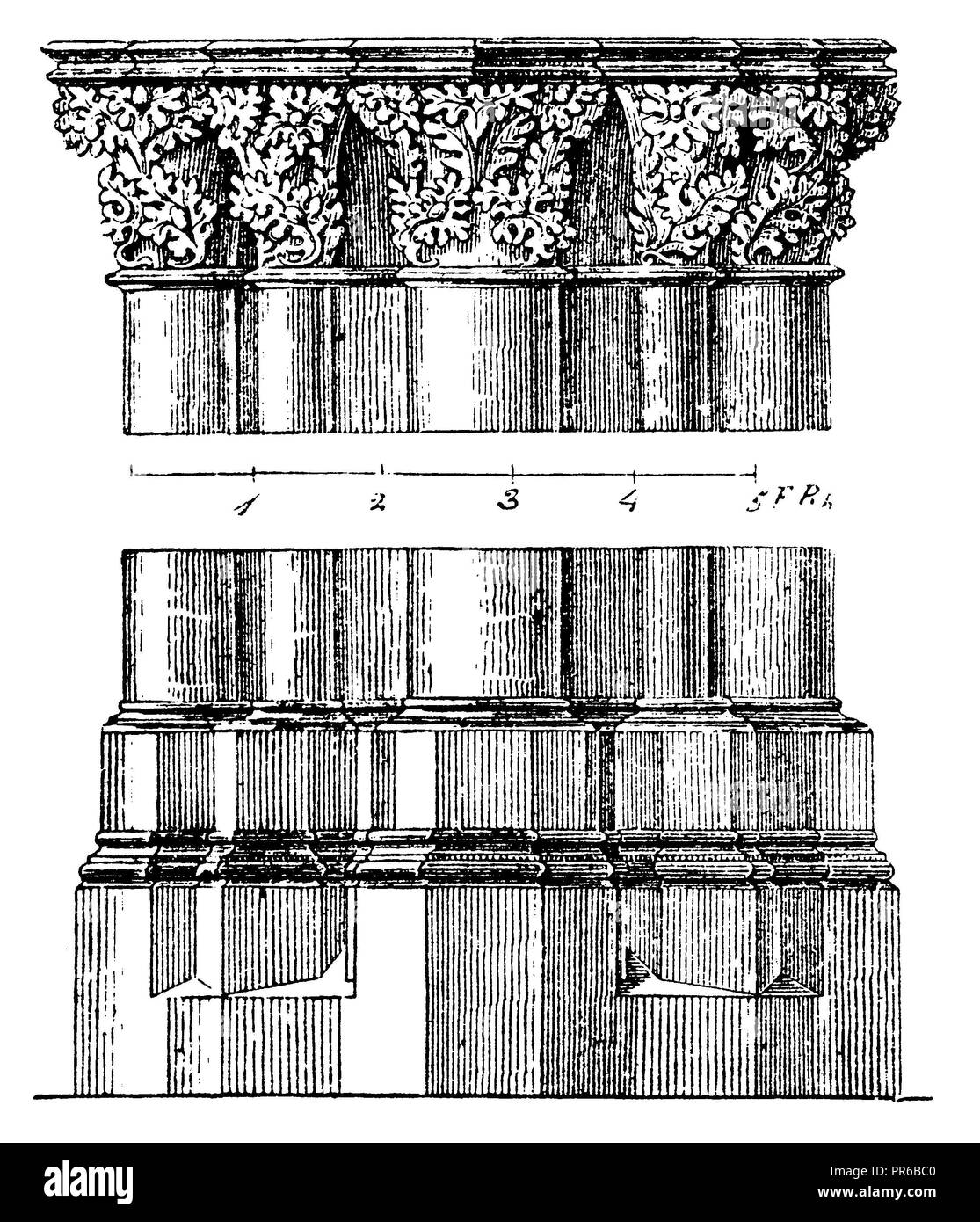 Pillar from Cologne Cathedral, 1870 Stock Photo - Alamy