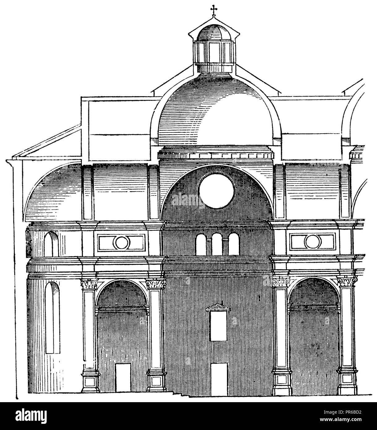 S. Salvatore. Venice. Section , 1870 Stock Photo - Alamy