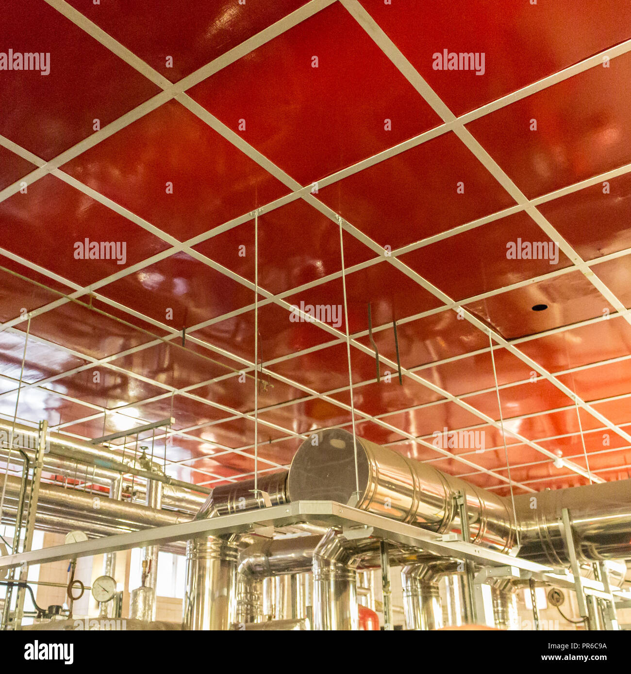 Engineering plant room at Queensway Mersey Tunnel building, Liverpool ...