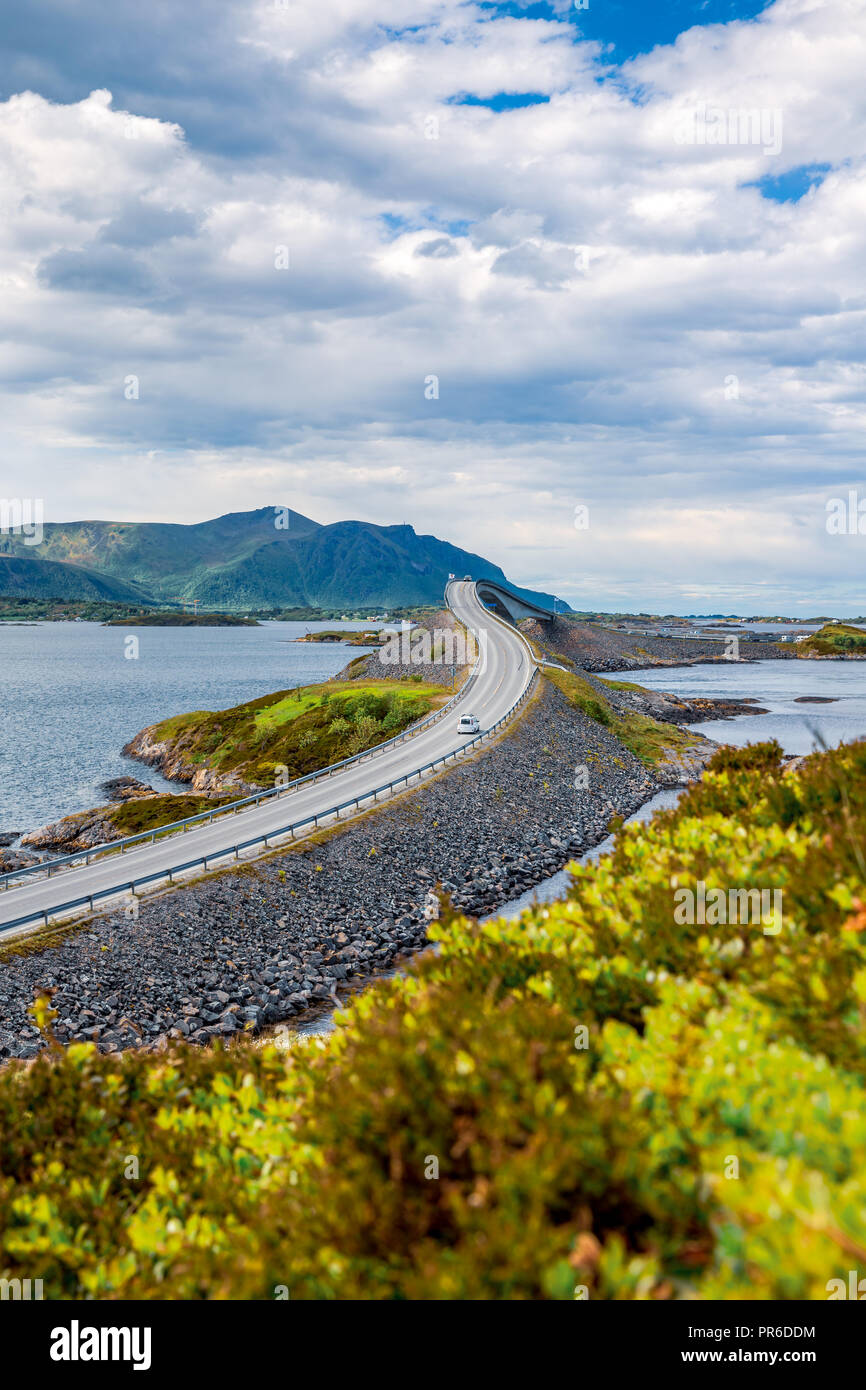 Norway Atlantic Ocean Road or the Atlantic Road (Atlanterhavsveien ...