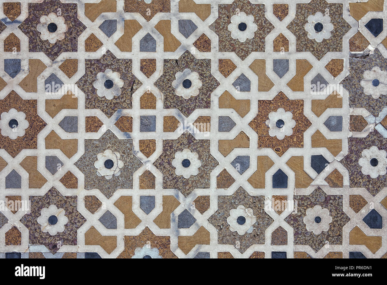 Blue grey polished marble surface with a covered by stone inlay Stock ...