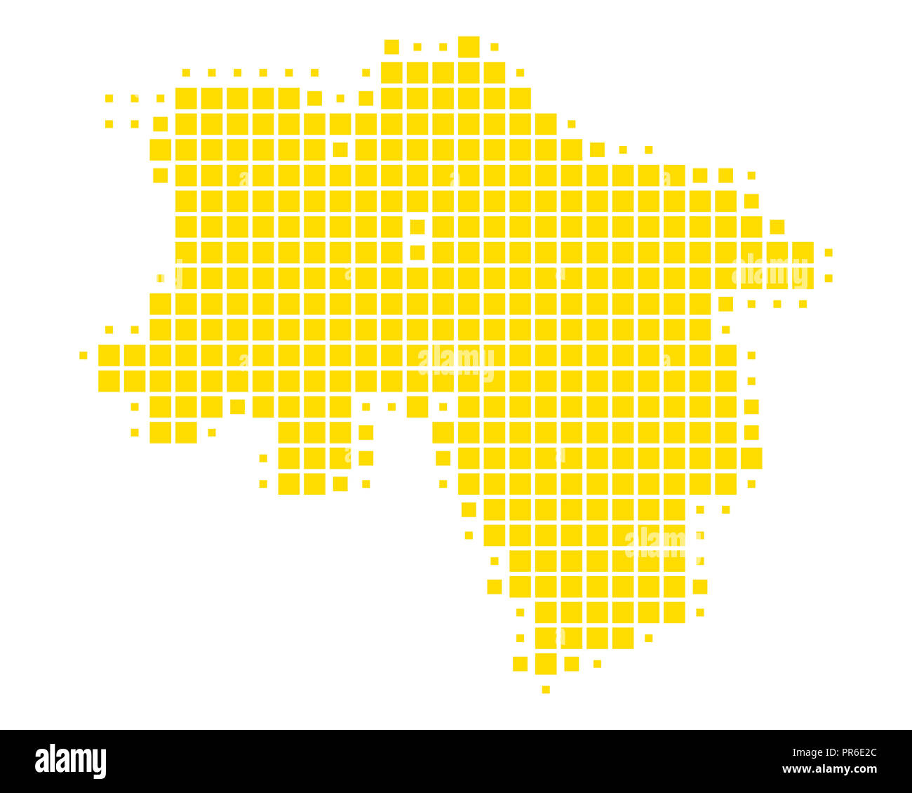 Map of Lower Saxony Stock Photo - Alamy