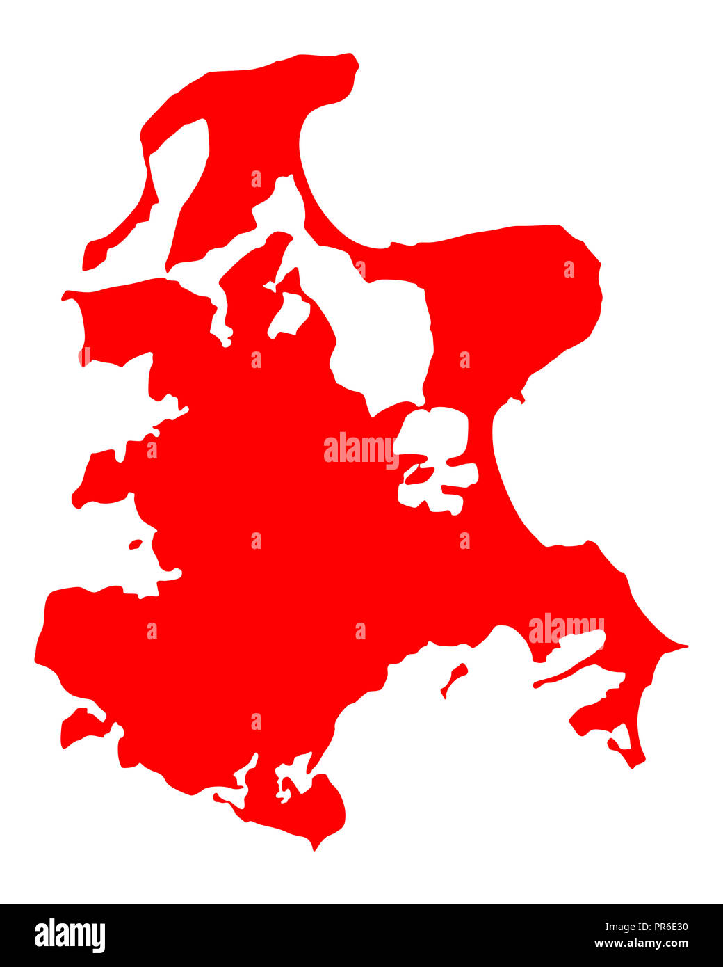 Map of Ruegen Stock Photo - Alamy