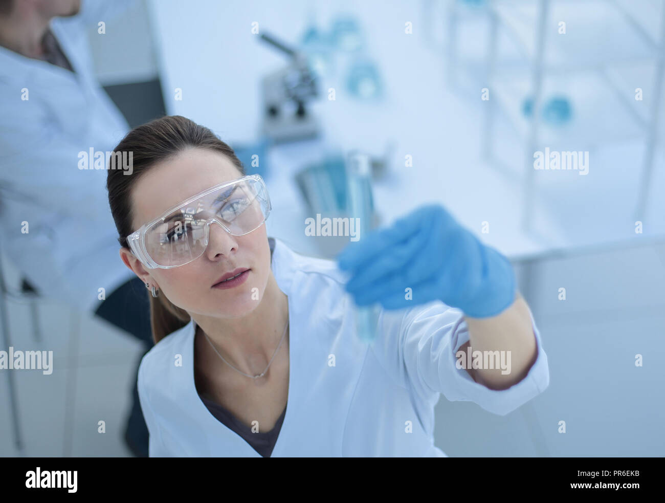 scientists are conducting research in a modern laboratory Stock Photo ...