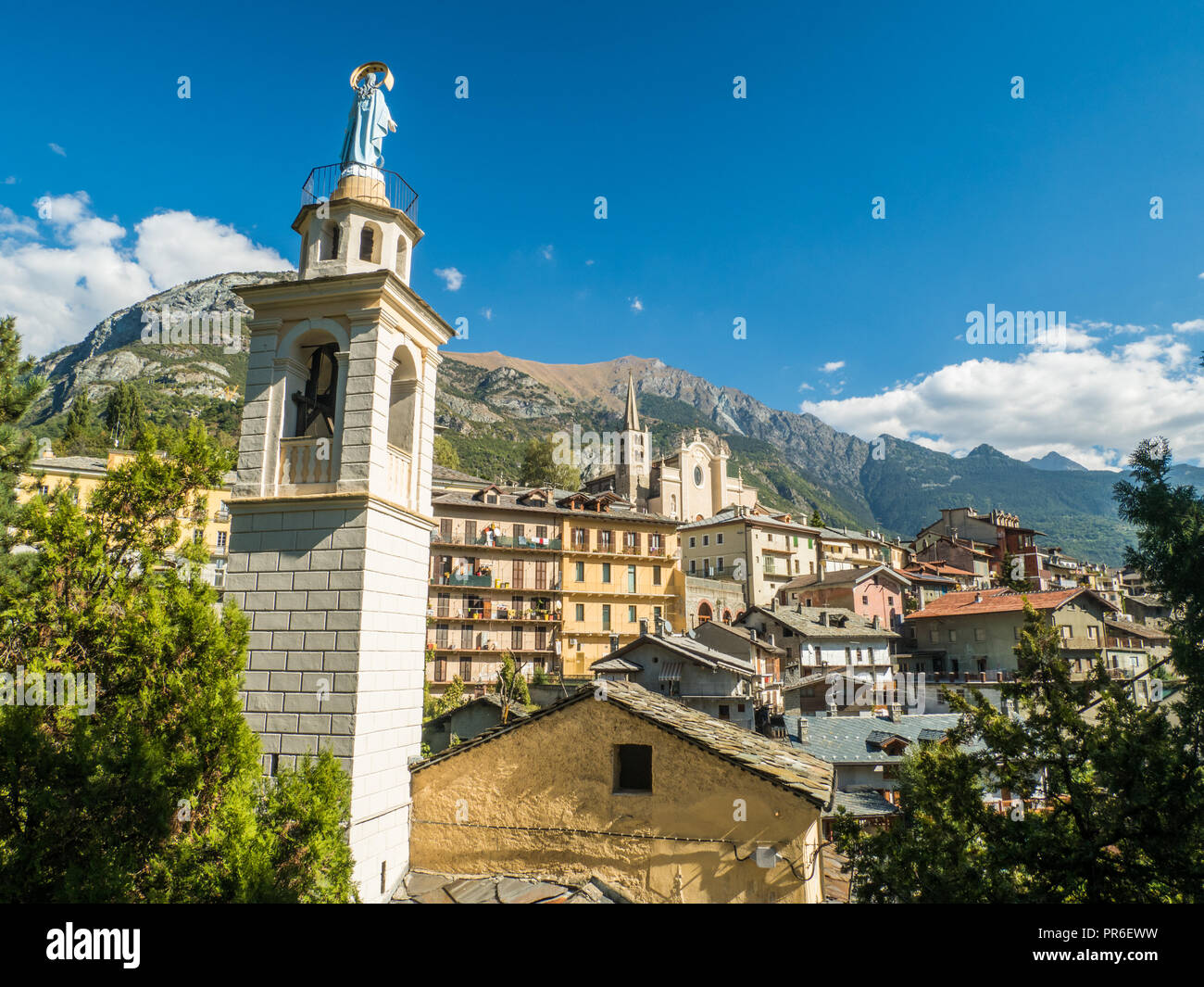 Chatillon, a town in the Aosta Valley NW Italy Stock Photo - Alamy
