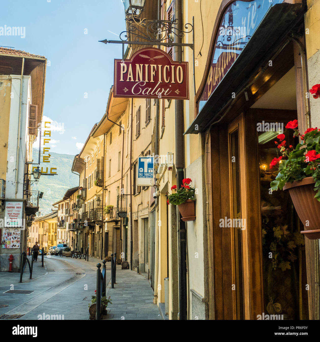 Chatillon, a town in the Aosta Valley NW Italy Stock Photo - Alamy