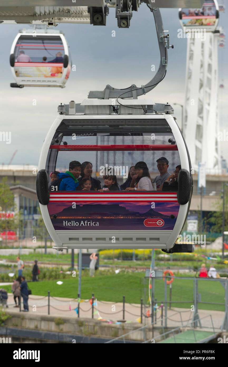 Emirates Cable Car Greenwich London UK Stock Photo - Alamy