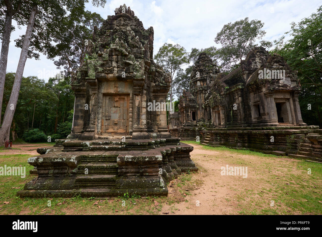 Chau Say Tevoda ruins in Angkor Wat. The Angkor Wat complex, Built ...