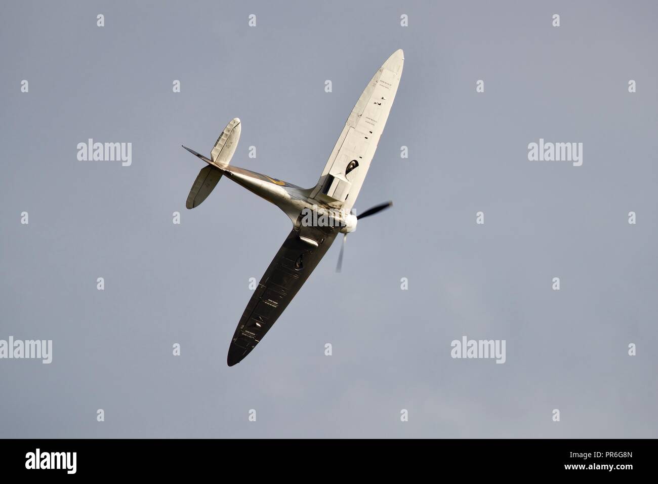 Supermarine Spitfire N3200 flying at the IWM Duxford Battle of Britain ...