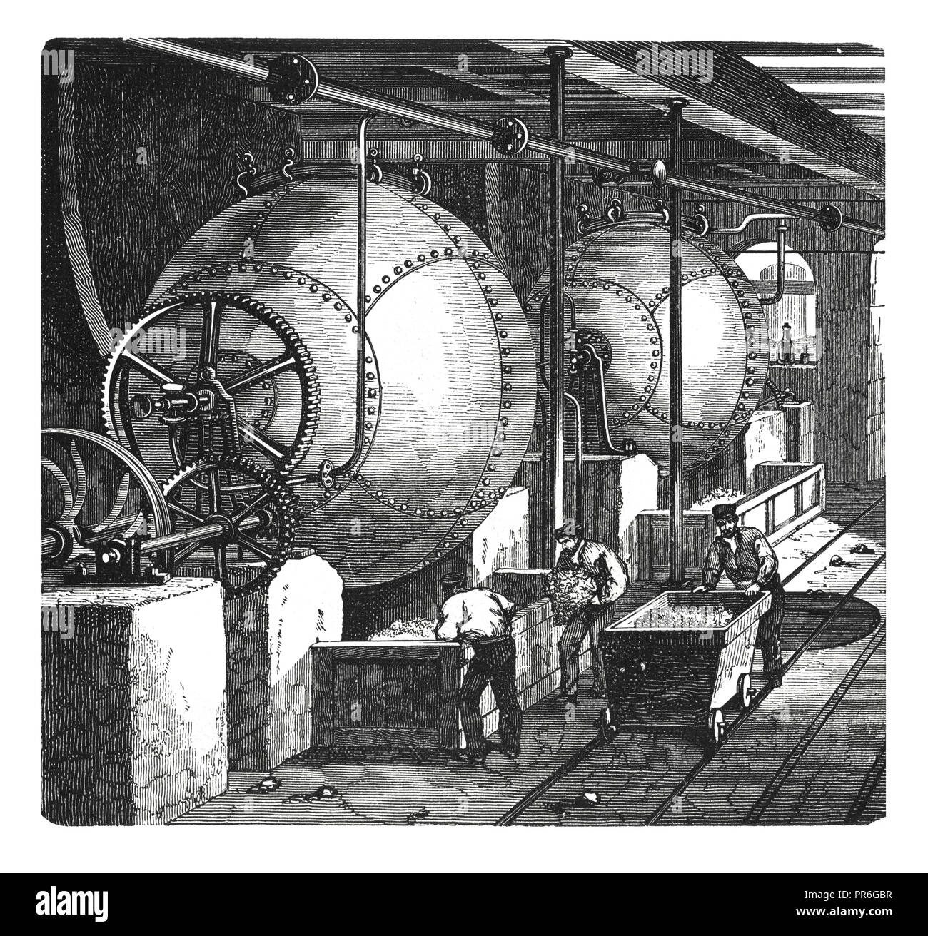 Old paper pulp factory Cut Out Stock Images & Pictures - Alamy