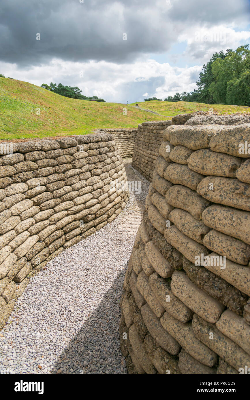 Vimy ridge trenches ww1 battle france world war one canadian hi-res ...