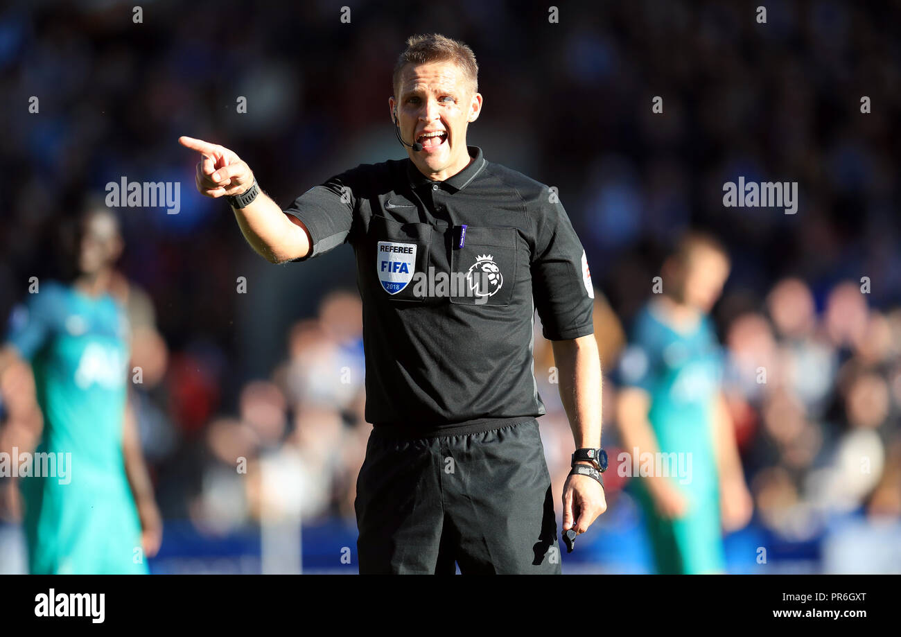 Referee Craig Pawson during the Premier League match at the John Smith ...