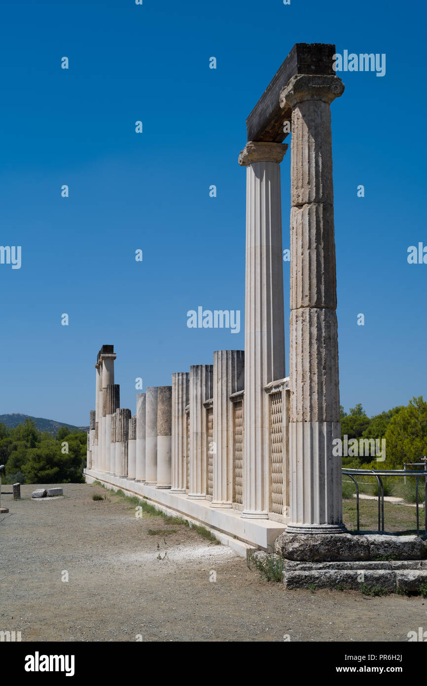 The avaton building in Epidaurus, was the building where patient ...