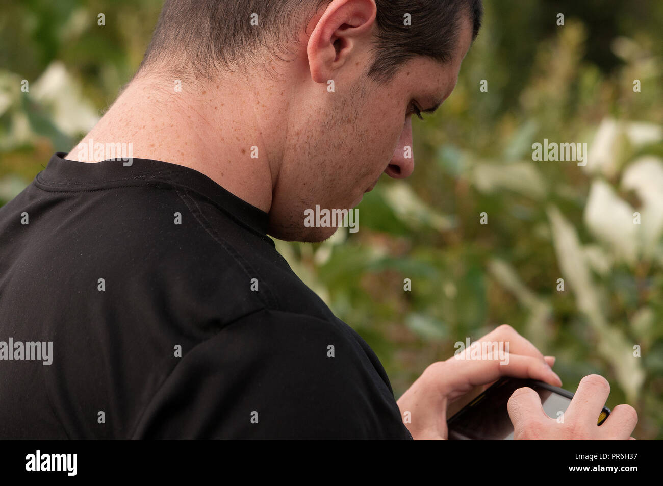 Checking iphone hi-res stock photography and images - Alamy