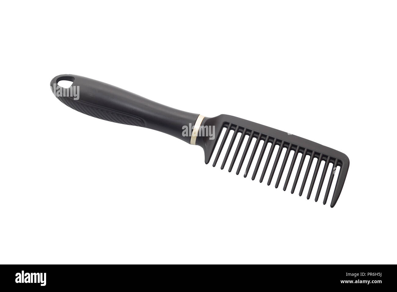 hair comb in closeup isolated on white background Stock Photo - Alamy