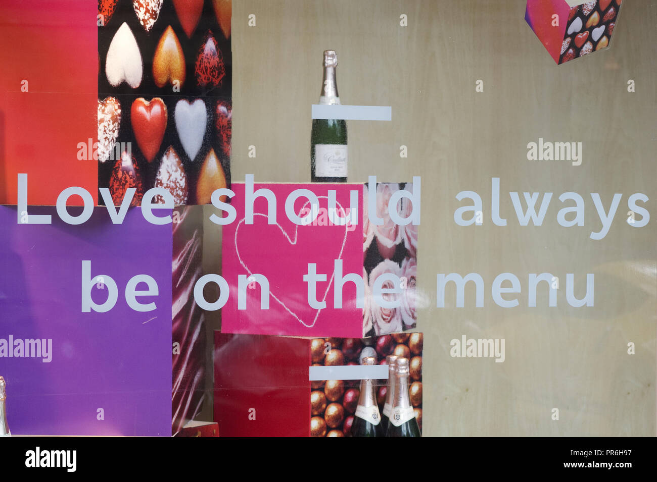 Love should always be on the menu Stock Photo - Alamy