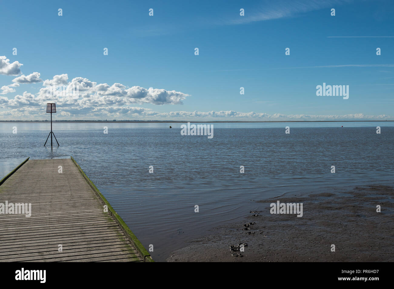 Afternoon sunlight in September at Lytham St Annes on the Fylde coast ...