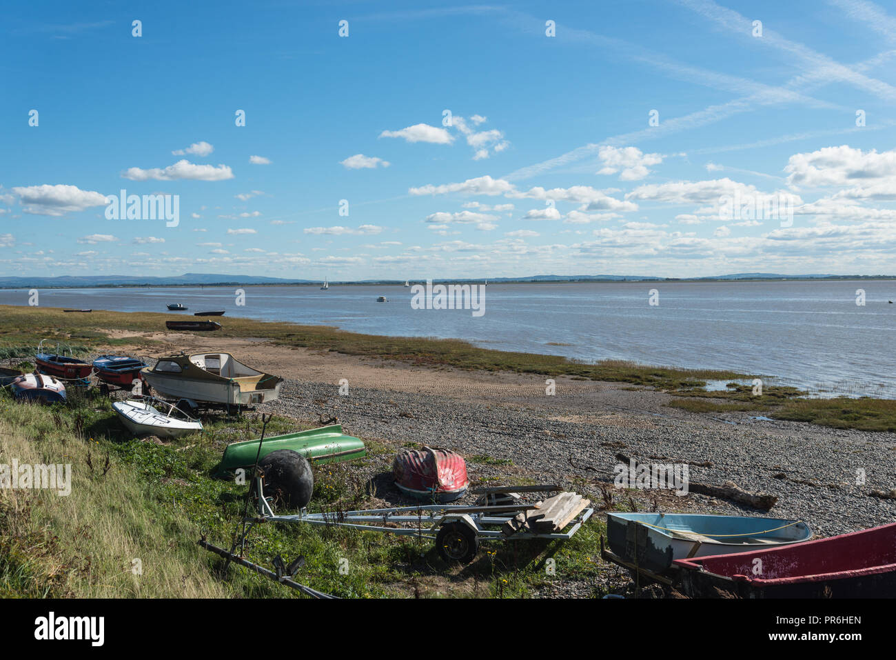 Afternoon sunlight in September at Lytham St Annes on the Fylde coast ...