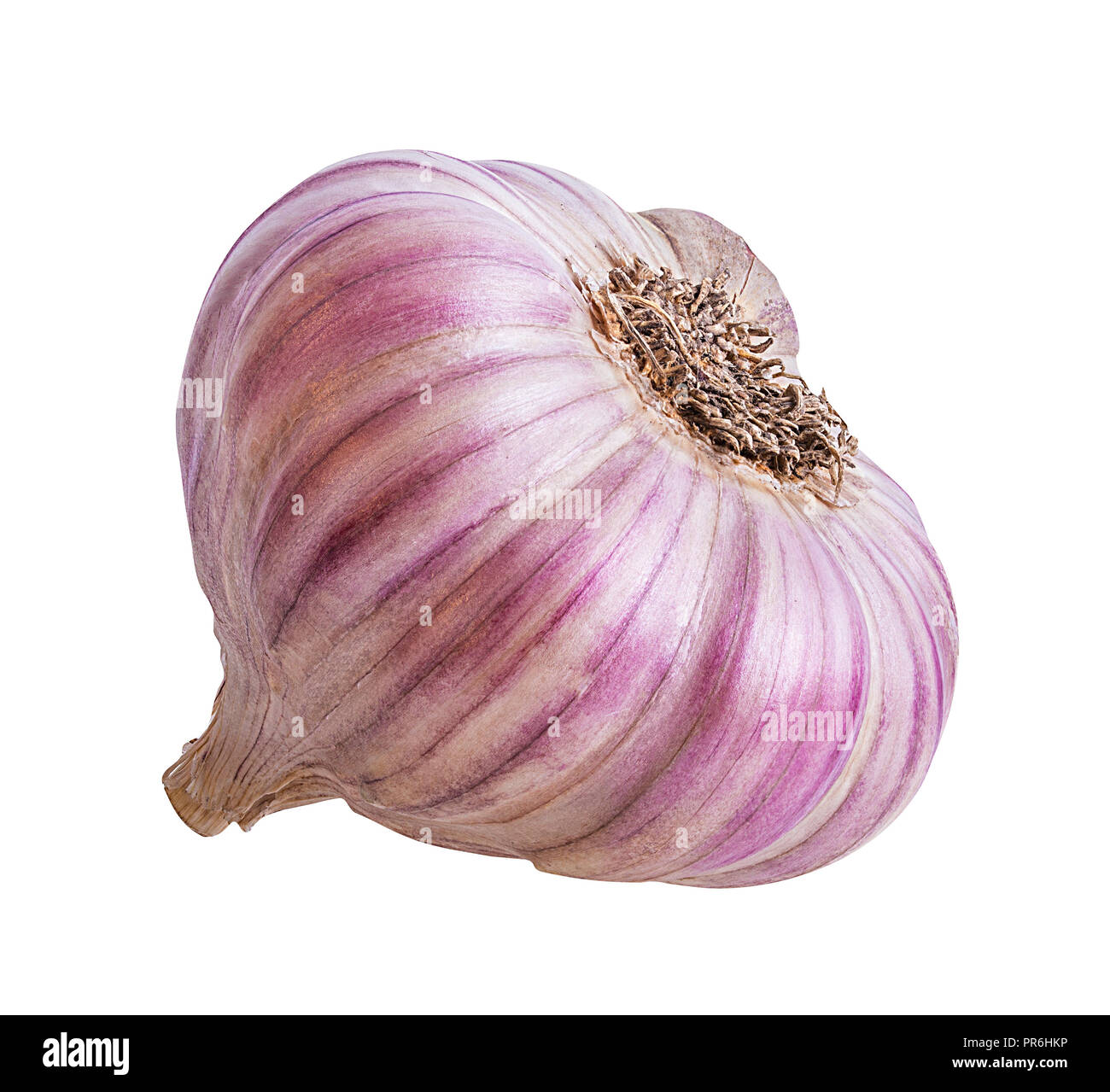 garlic isolated on white background Stock Photo - Alamy
