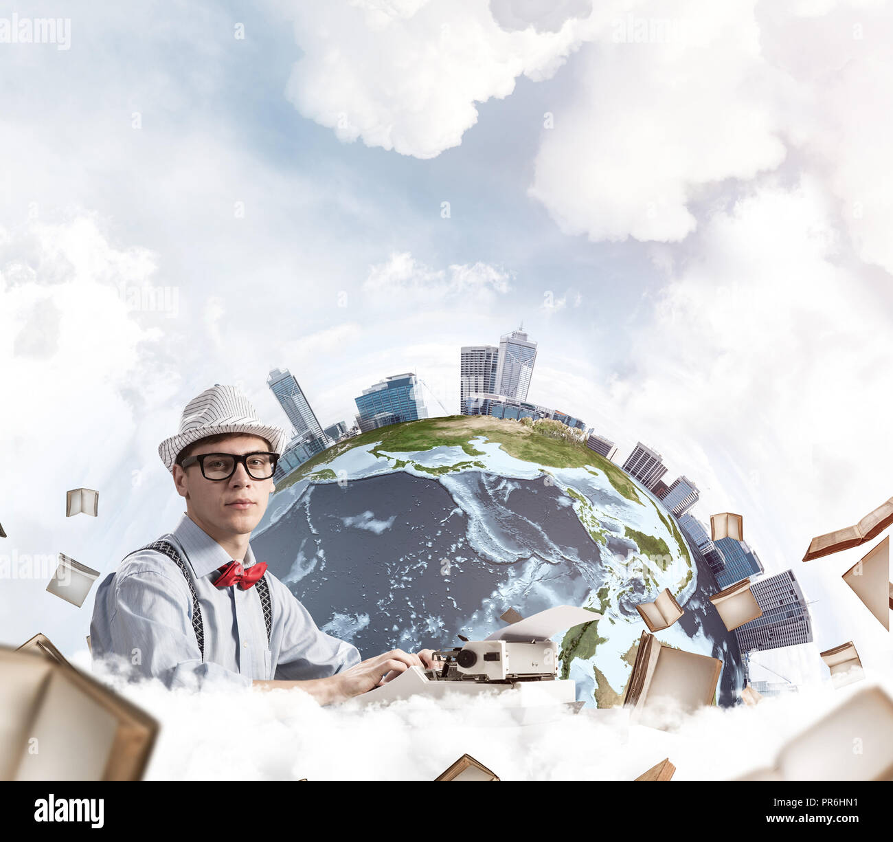Creative inspiration of young writer Stock Photo - Alamy