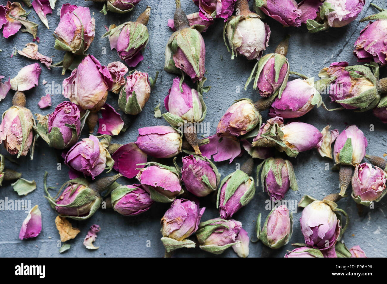 Dried rose buds Stock Photo - Alamy