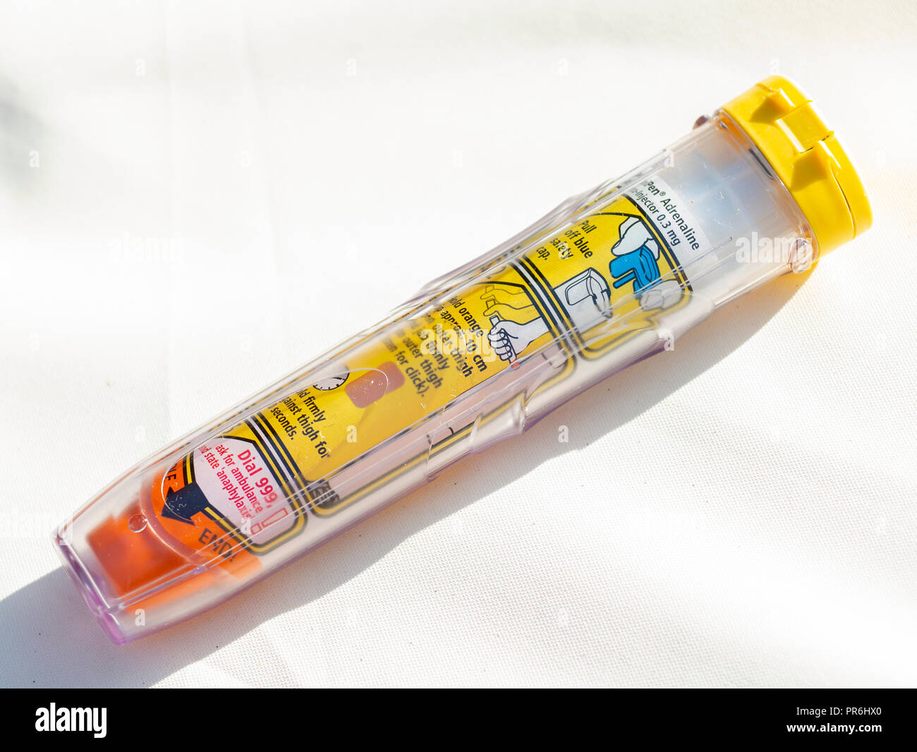 Epinephrine Autoinjector or Epipen for injecting doses of epinephrine ...