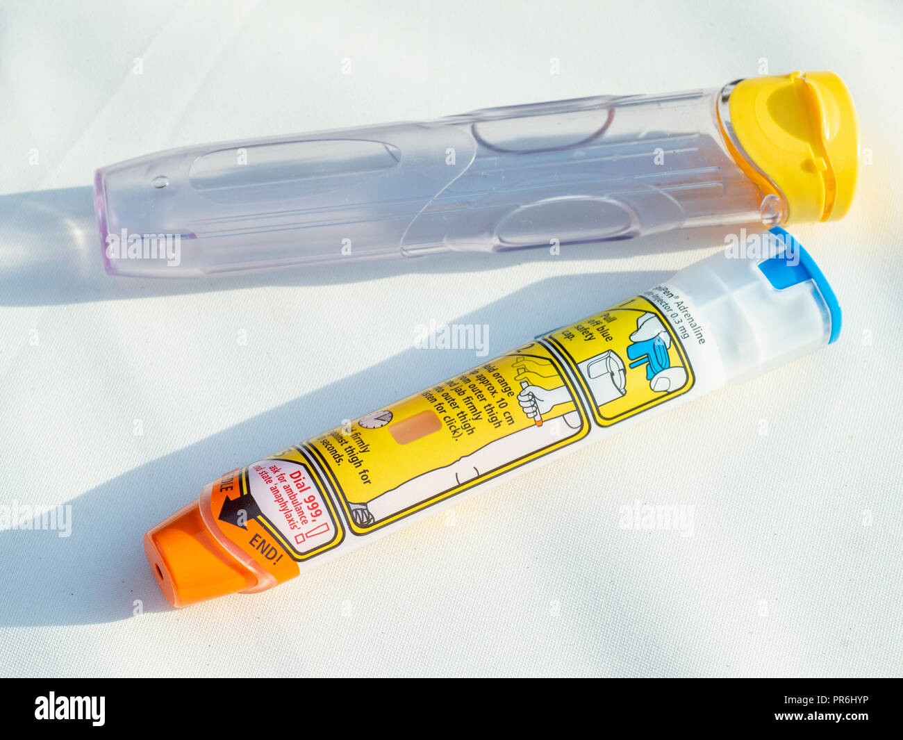 Epinephrine Autoinjector or Epipen for injecting doses of epinephrine ...