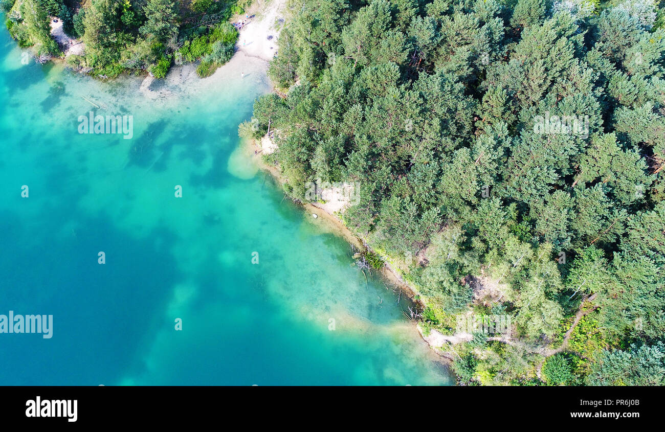 Aerial landscape of mediterranean sea Stock Photo - Alamy