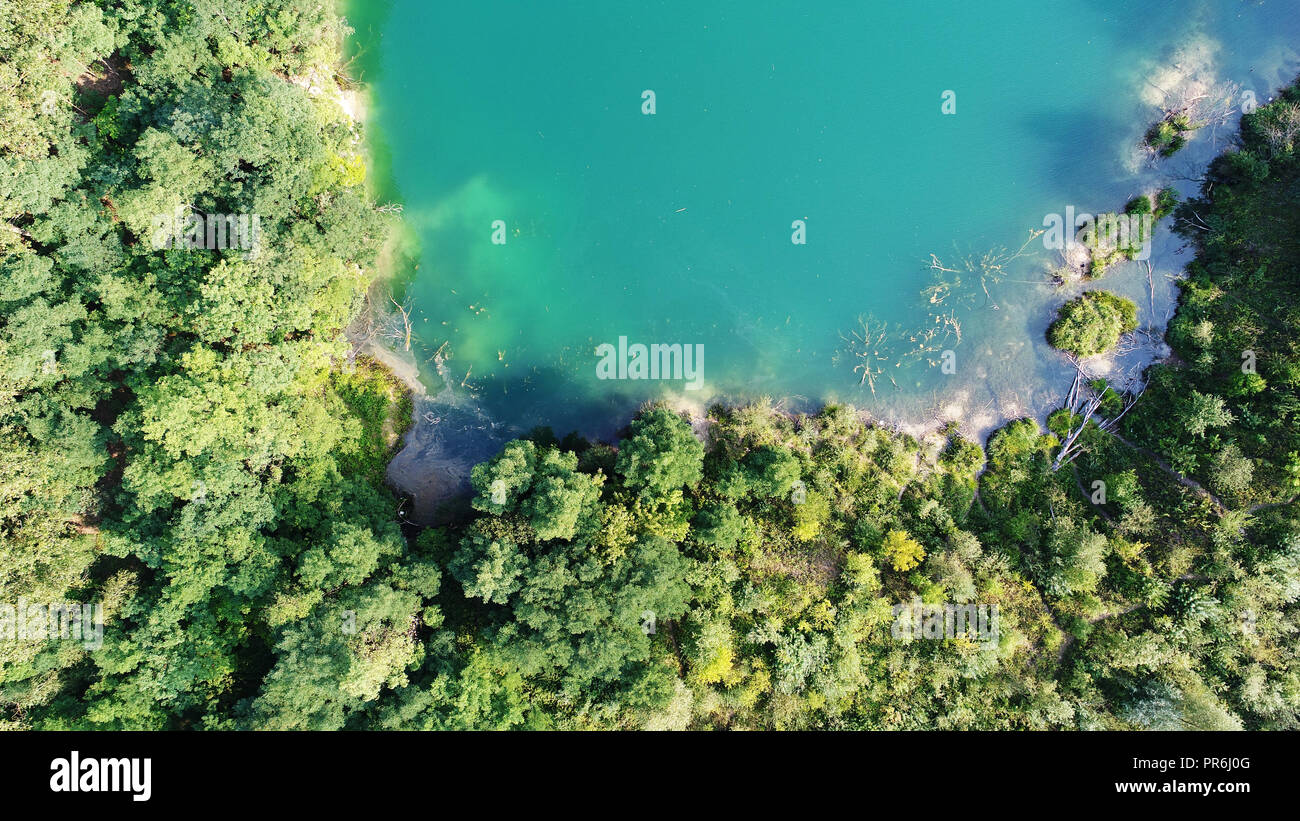 Aerial landscape of mediterranean sea Stock Photo - Alamy