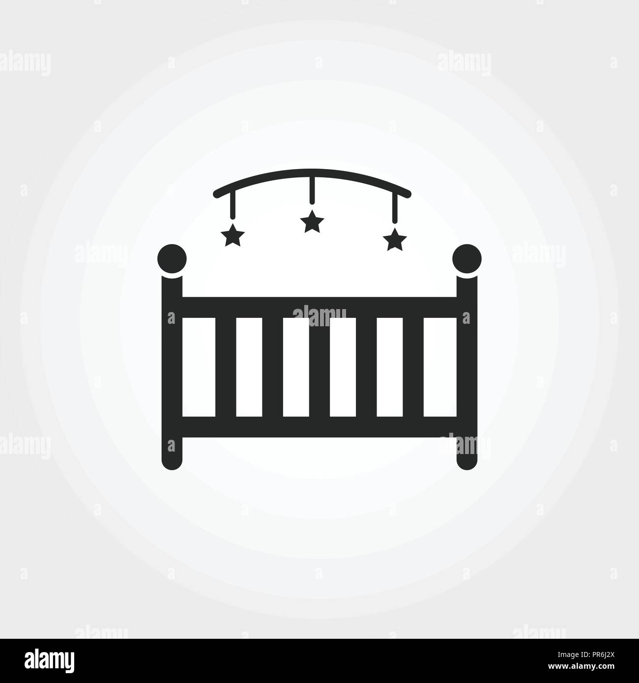 Black and white cot Stock Vector Images - Alamy