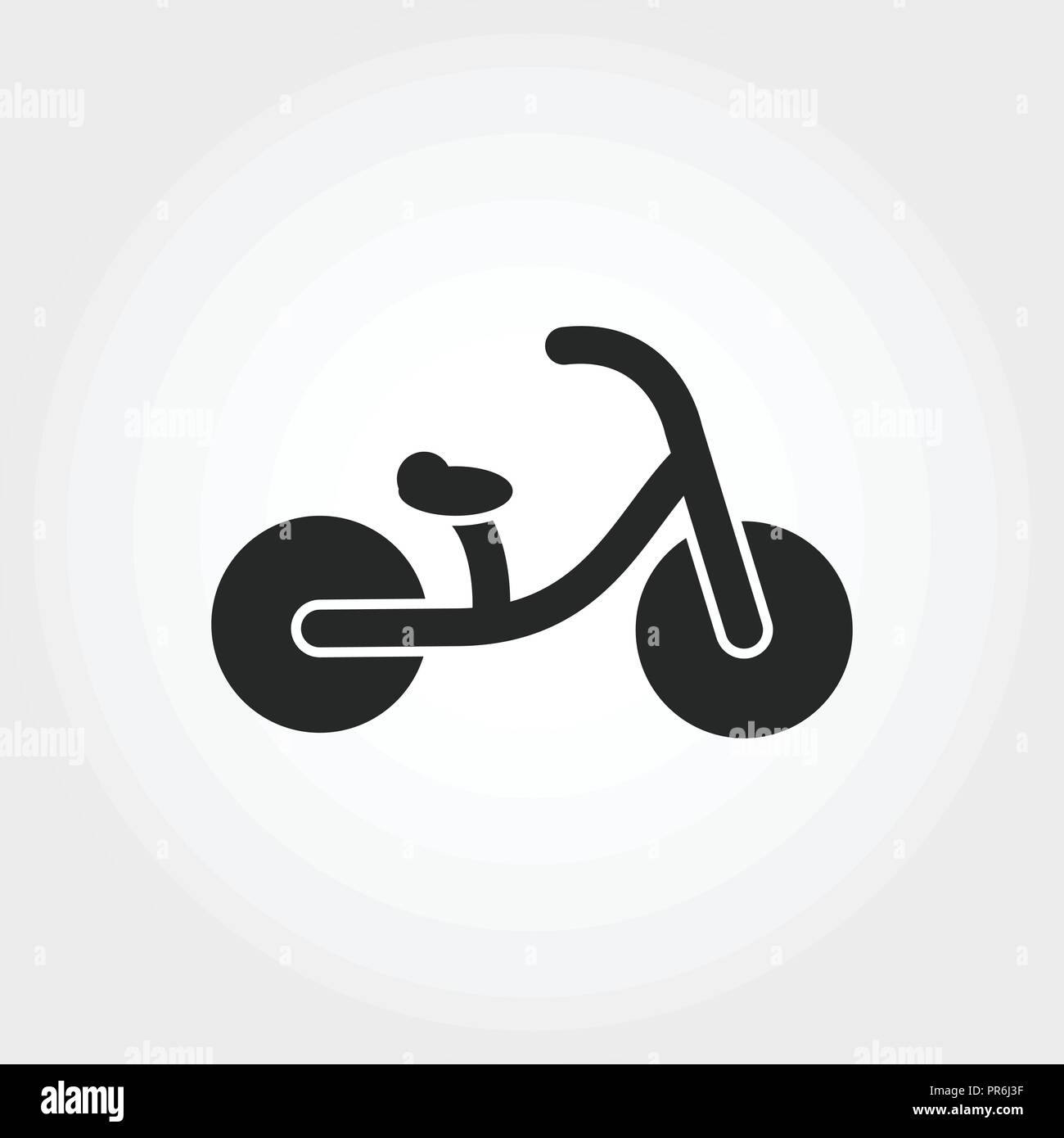 Baby Bike icon. Monochrome style design from baby things collection. UI ...