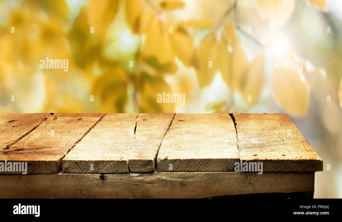 Wooden table background Stock Photo - Alamy