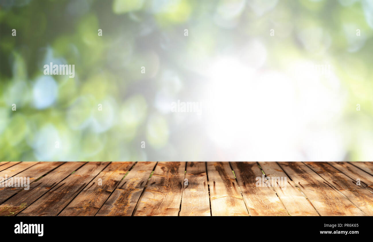 Wooden table background Stock Photo - Alamy